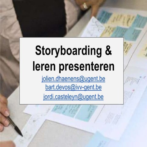 Hsn2014 storyboarding & leren presenteren | PPTX