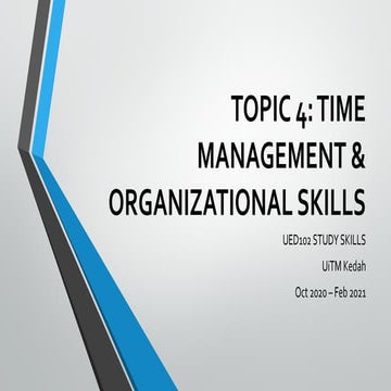 Topic 4 Time Management (1).pdf uitmmmmm | PDF