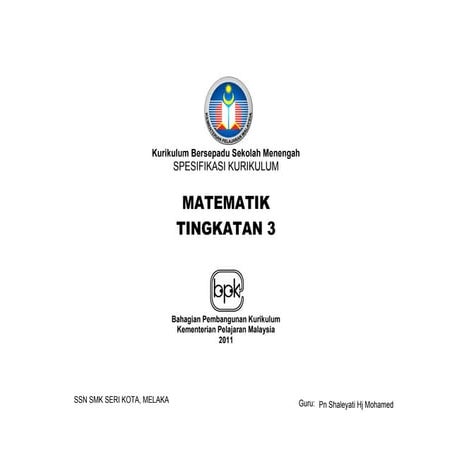 Hsp matematik-f3 bm | PDF