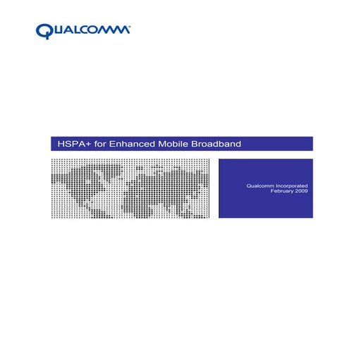 HSPA(High Speed Packet Access) | PPTX