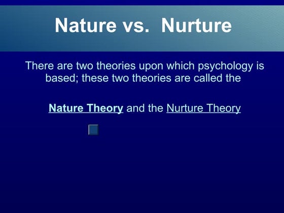 Nature Vs Nurture | PPT