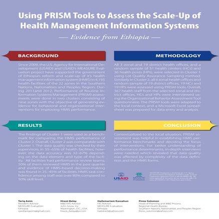 Using PRISM Tools to Assess the Scale-Up of Health Management ...
