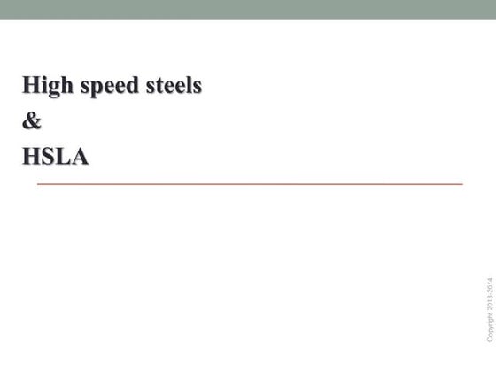 effect of alloying elements in steel | PPT