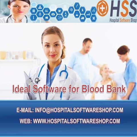 HospitalSoftwareShop - Blood Bank Software | PPT