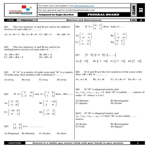 Hssc i objective ch 3 no 2 | PDF
