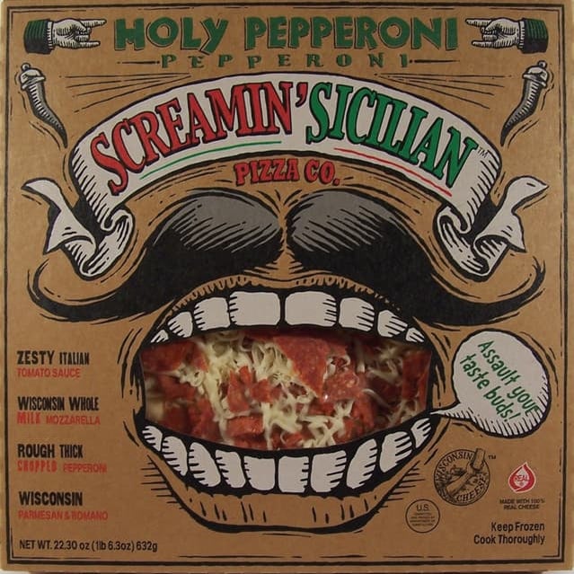 Palermo's Screaming Sicilian Pizza Box art. | PDF