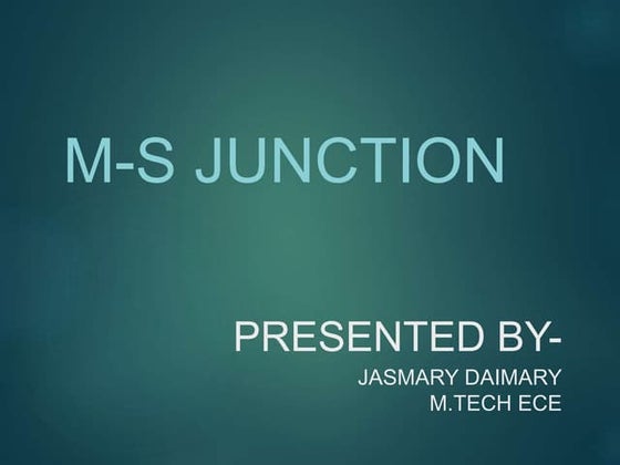 Hetero junction | PPT