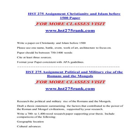 HST 275 RANK Redefined Education--hst275rank.com