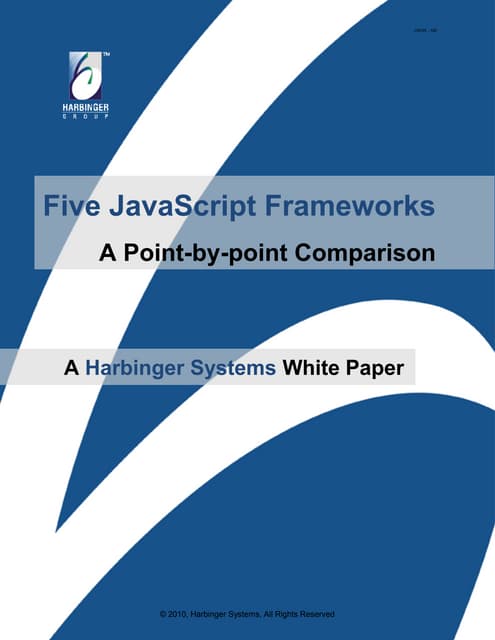 Top Javascript Frameworks Compared Pdf