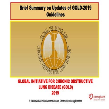 Brief summary on gold 2019 guidelines on copd | PPTX