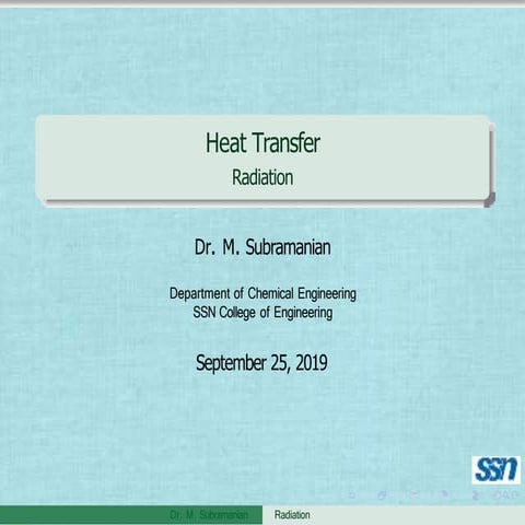 HT-Lecture-16-Modes of heat transfer Radiation .pptx