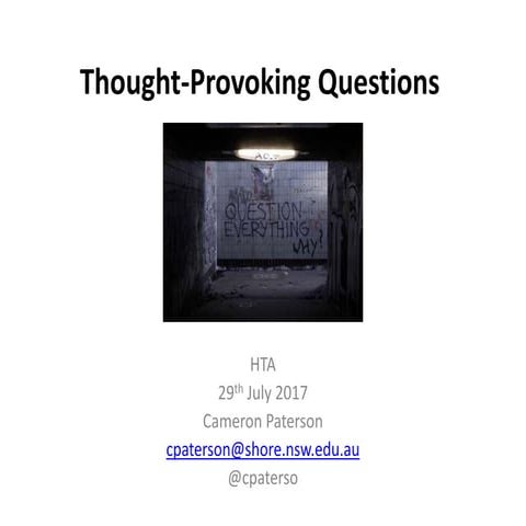 Thought-Provoking Questions | PPT
