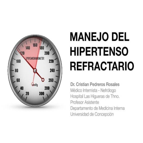 Manejo del hipertenso refractario | PDF | Heart and Cardiovascular ...