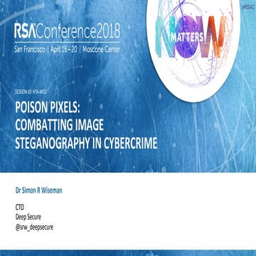 Poison Pixels—Combatting Image Steganography in Cybercrime | PPT