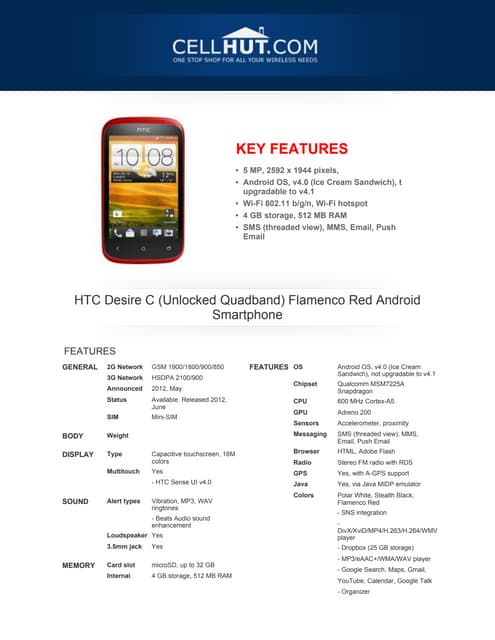 Huawei u8510-ideos-x3-red-unlocked-quadband-gsm-cell-phone brochure ...