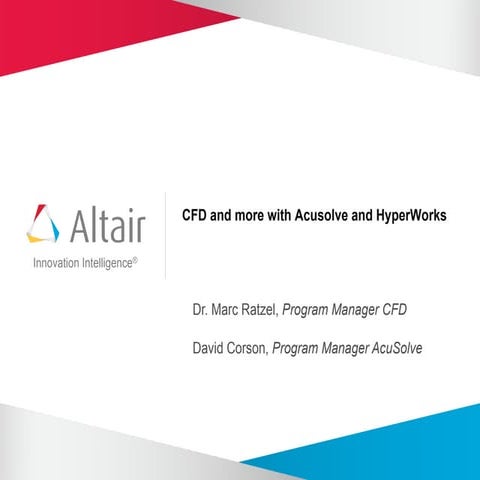 CFD and more with Acusolve and HyperWorks | PDF