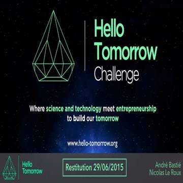 Hello Tomorrow Challenge - 29/06/2015 | PDF