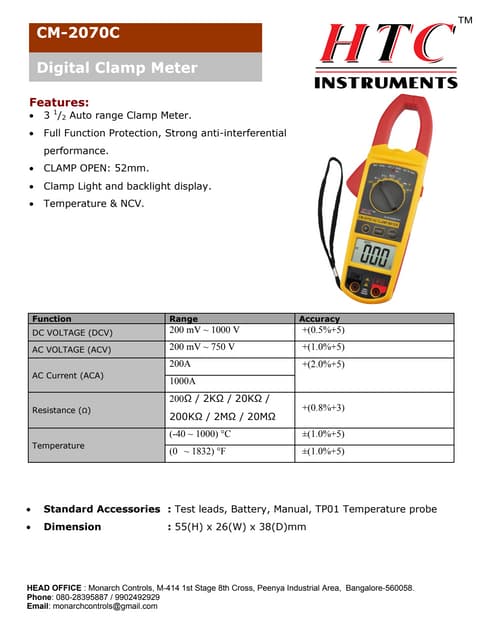 Htc temperature calibrator cc 01 (2) | PDF