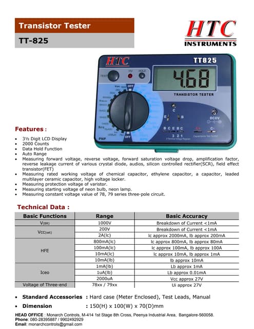 Htc test lead tl 1 temperature probe tp-1 | PDF