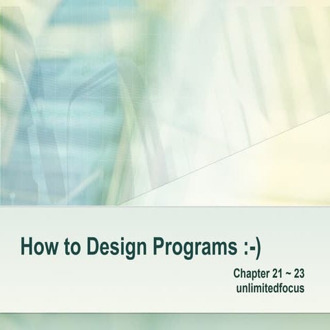 Htdp ch21 ch23 | PPT