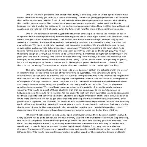 Problem Sollution Essay | DOCX