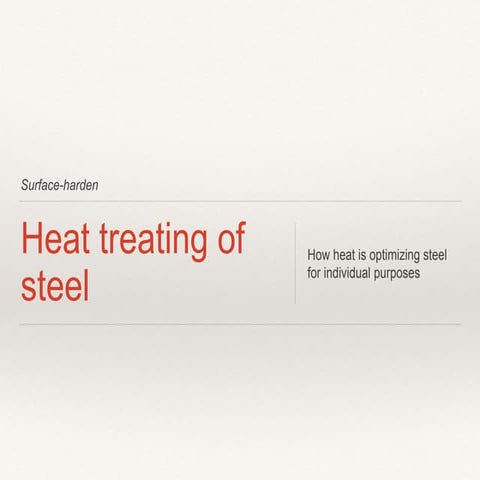 Heat treating of steel | PPT