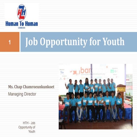 KhmerTalks: Hth job for youths | PPTX