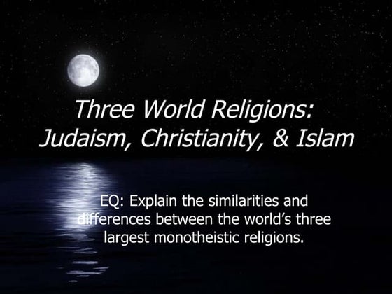 The three western religions | PPTX