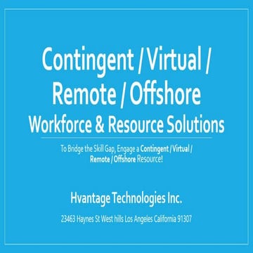 Contingent Resources & Workforce Solutions | PDF
