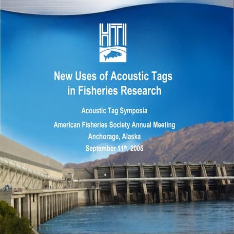 HTI Acoustic Tags To Track Fish | PPT