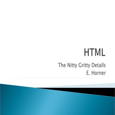 Html | PPT | Web Design and HTML | Internet