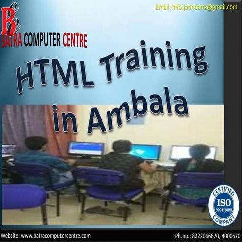Html Training in Ambala ! BATRA COMPUTER CENTRE | PPT