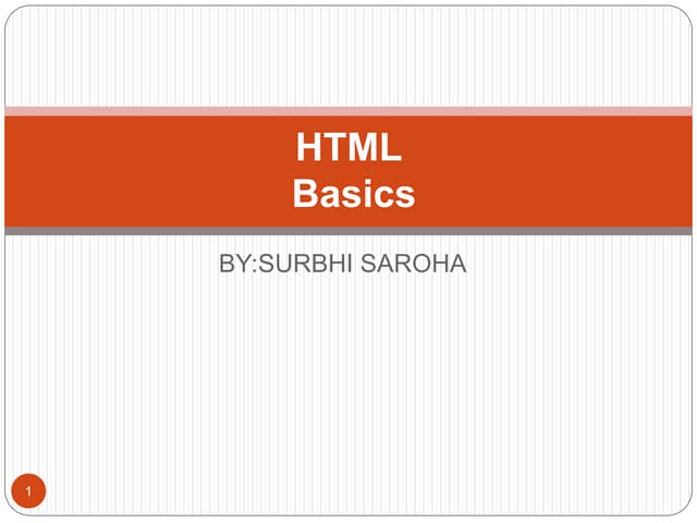 Html And Dhtml Ppt