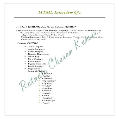 Html5 Interview Questions And Answers Pdf 4464