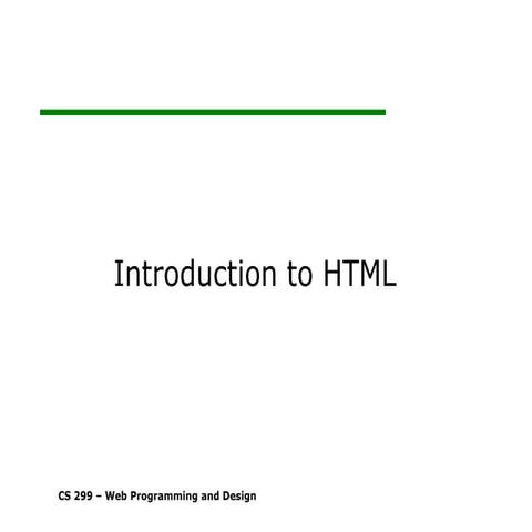HTML5 and CSS Tutorial For Beginners | PPT | Web Design and HTML | Internet