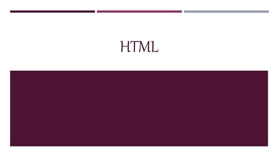 Learn Html Basics Pptx Web Design And Html Internet