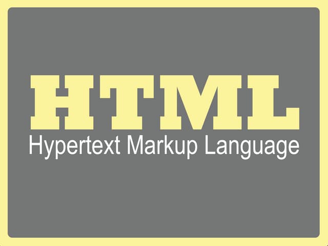Introduction To The Basics Of Hypertext Markup Language Ppt 0738