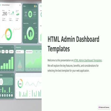 Simplify Data Management with HTML Admin Dashboard Templates | PPT