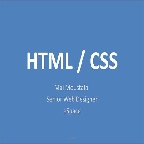 Introduction to CSS