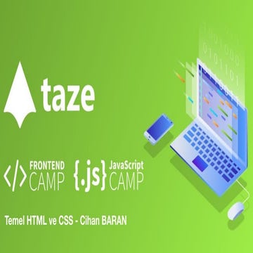 Temel Basic Html Ve Css Front End Camp 2018 Ppt 