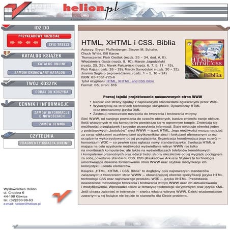 Html Xhtml I Css Biblia Pdf