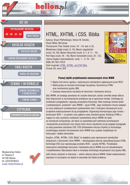 Html Xhtml I Css Biblia Pdf