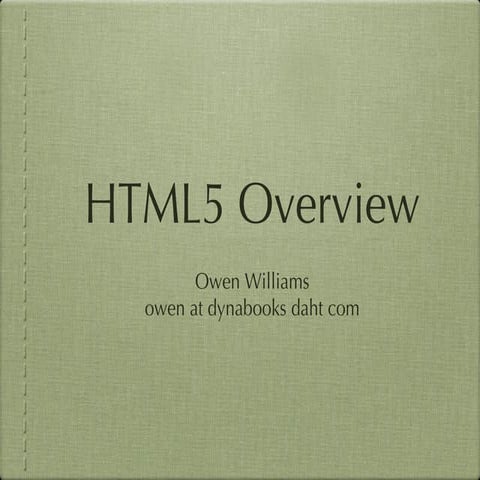 Html5 Overview Ppt 9038