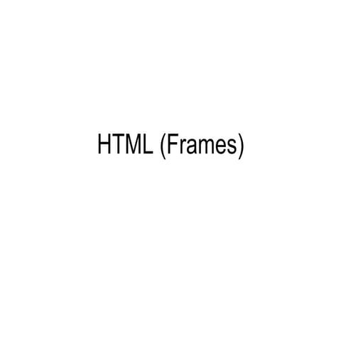 Html5 | PPT | Web Design and HTML | Internet