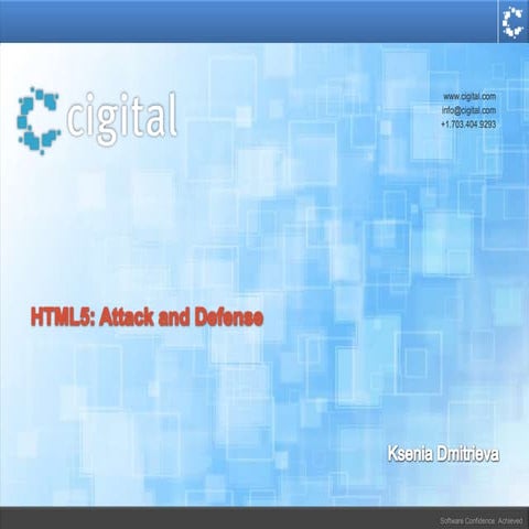 Html5: attack and defense | PPT