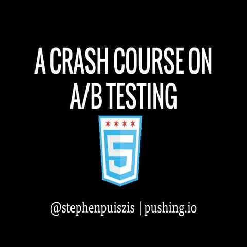 A Crash Course on A/B Testing | PDF
