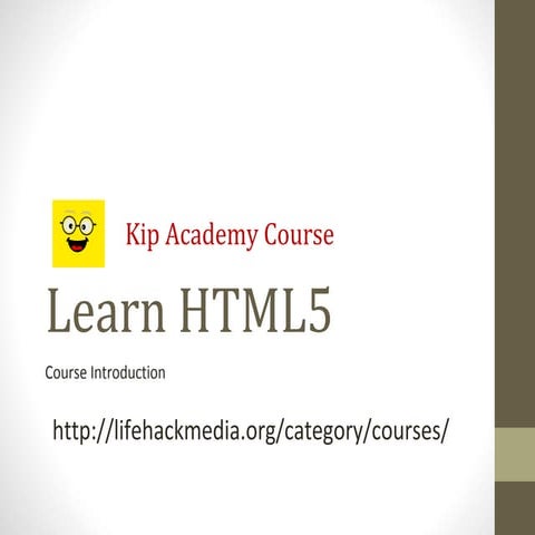 Free Html5 Tutorials -Simple and Easy Step by Step Instructions | PPT