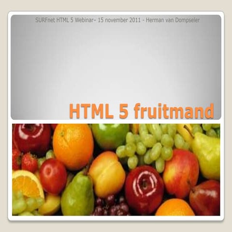 HTML5 fruitmand | PPT
