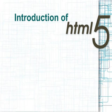 Html5 Introduction Ppt 3493