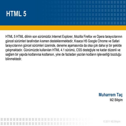 HTML5 ve Phonegap | PPT